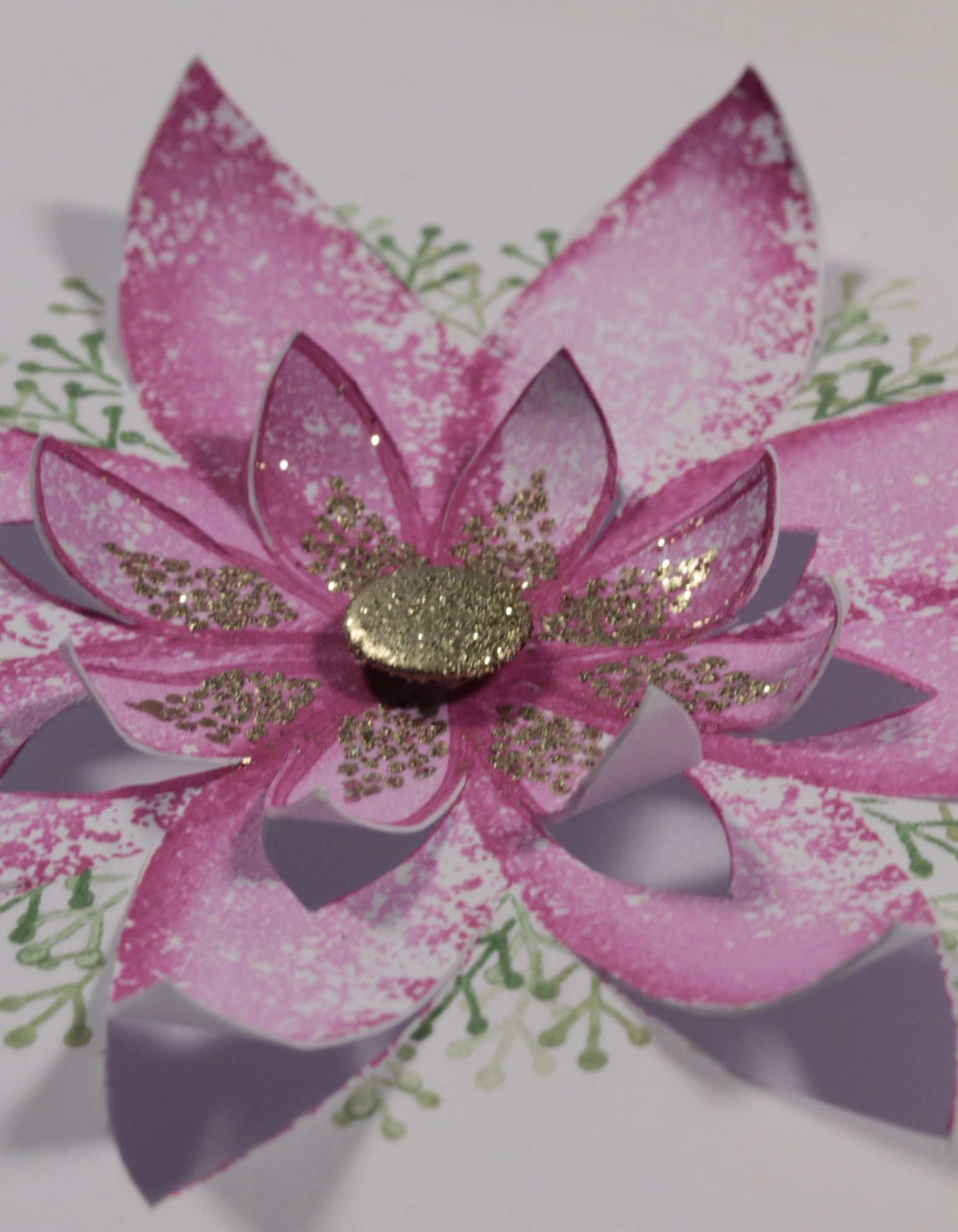 3D Flowers - Greetings Card with Craftwork Card Stamps